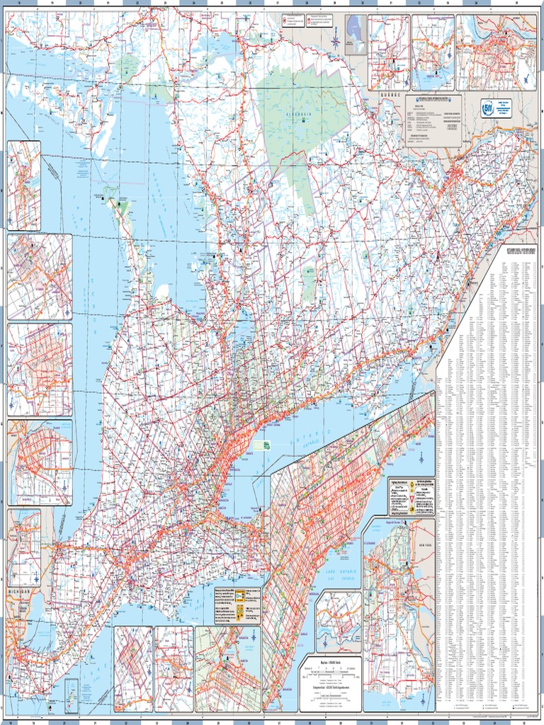 2020 Southern Ontario Road Map - MTO | PDF | Ontario
