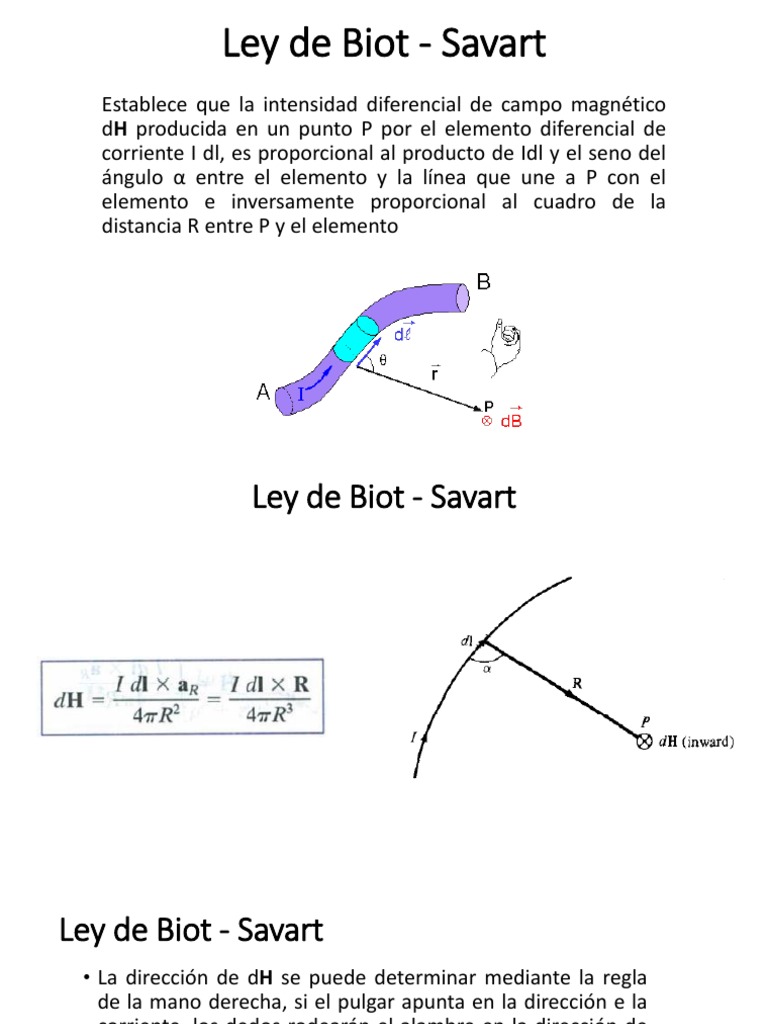 COE Clase 4 - Ley de Ampere y Biot - Savart | PDF | Corriente eléctrica | Campo magnético