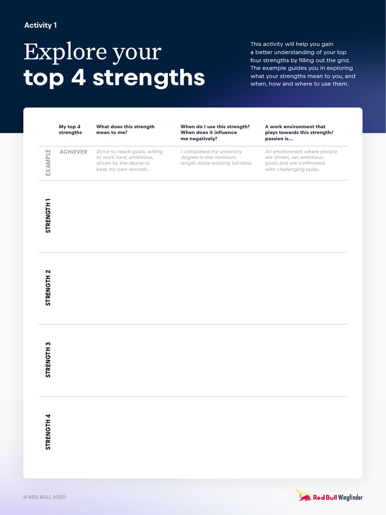 Red Bull Wingfinder - Activity 1 | PDF
