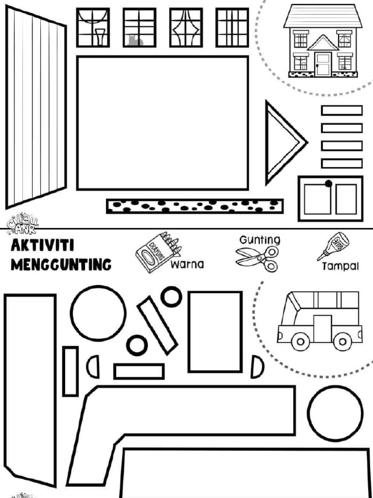 Aktiviti Menggunting | PDF