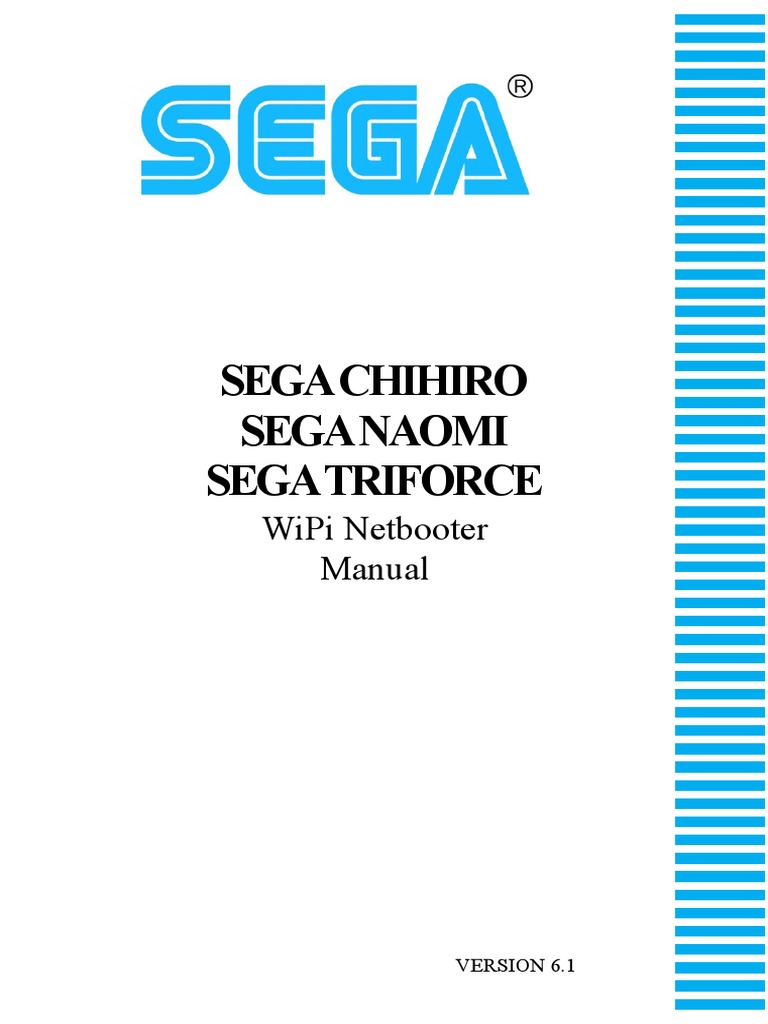 Sega Naomi Sega Triforce Sega Chihiro: Wipi Netbooter Manual | PDF ...