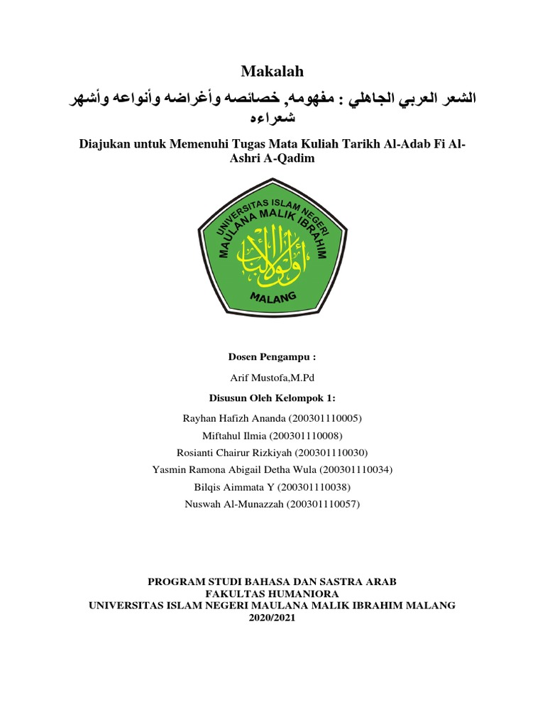 Makalah Tarikh Kel 1 (Revisi) - Dikonversi | PDF | Agama & Spiritualitas