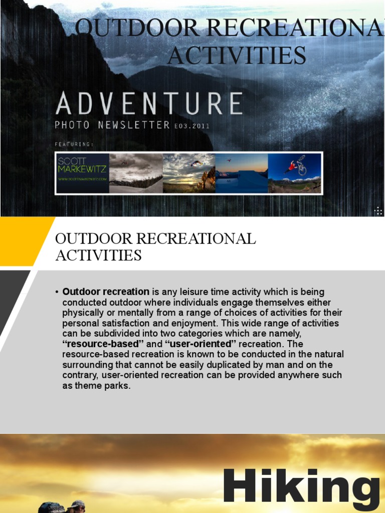 Outdoor Recreation2 | PDF | Hiking | Mountaineering