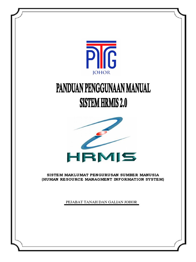 Buku Panduan Manual Penggunaan HRMIS 2.0 310116 | PDF