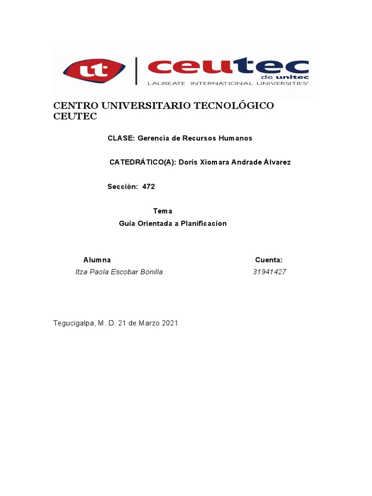 Centro Universitario Tecnológico Ceutec | PDF | Cognición