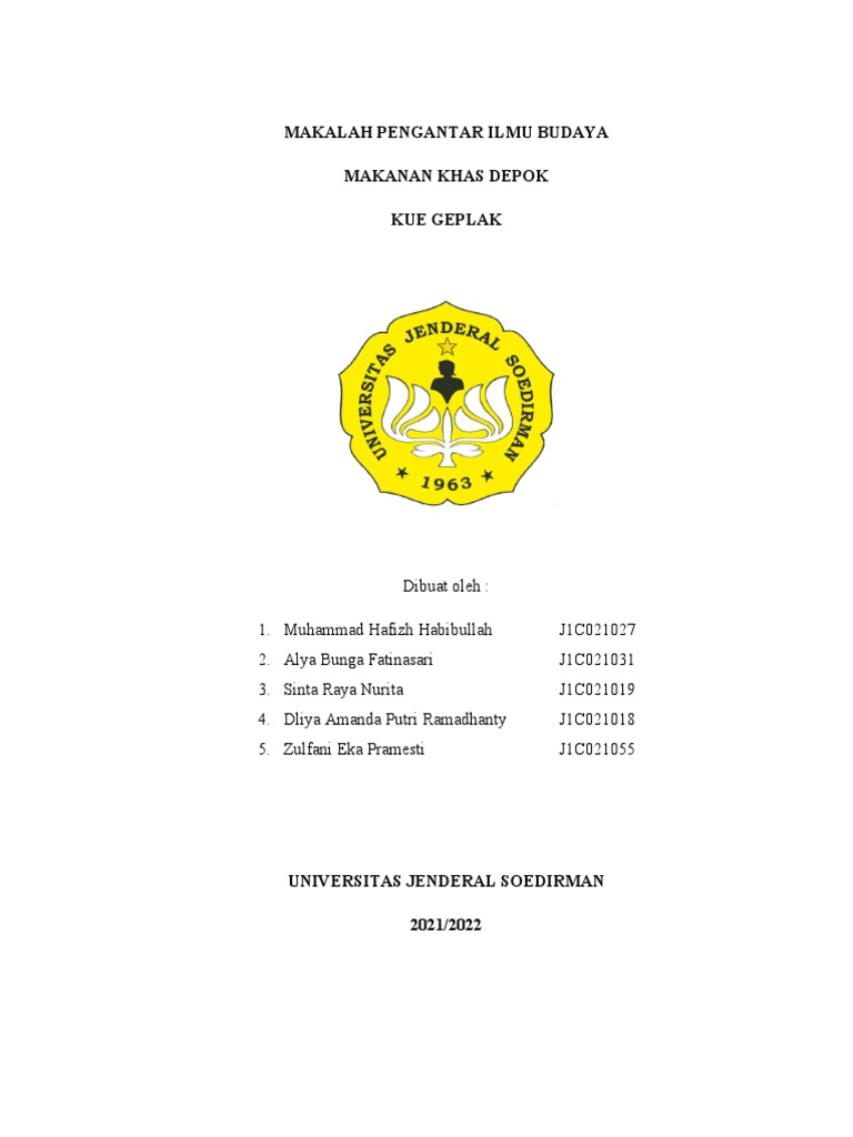 Kue Geplak Khas Betawi | PDF