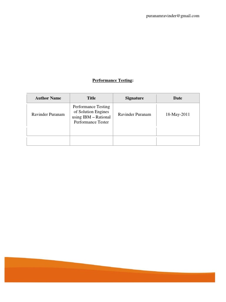 Performance Testing Of Java Engines Using Ibm Rational Performance Tester Pdf Computer