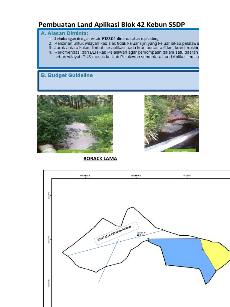 Rencana Pembuatan Rorak dan Sistem Distribusi Limbah Cair di Kebun SSDP ...