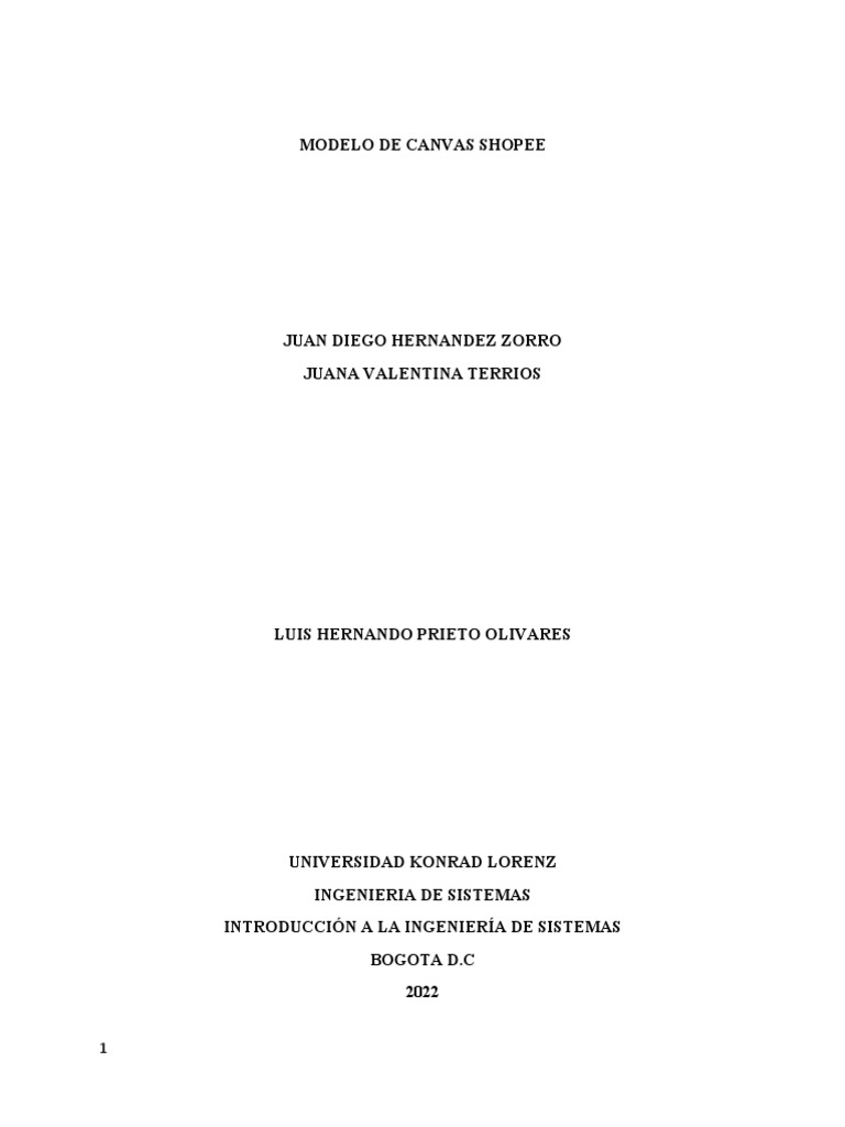 Modelo Canvas Shopee | PDF | Publicidad | Cliente