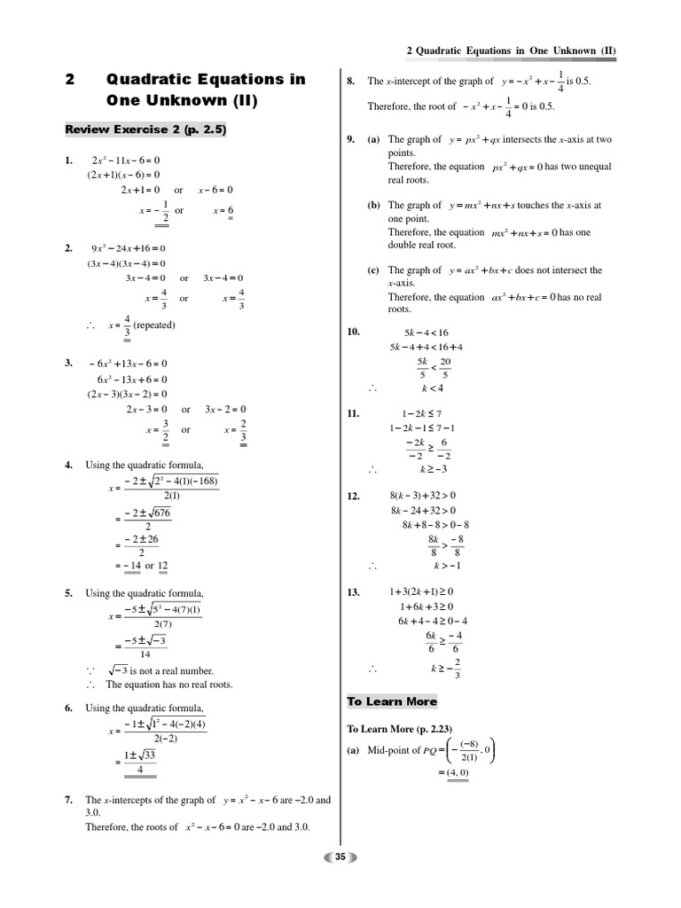 Quadratic Equations Practice | PDF | Quadratic Equation | Zero Of A Function
