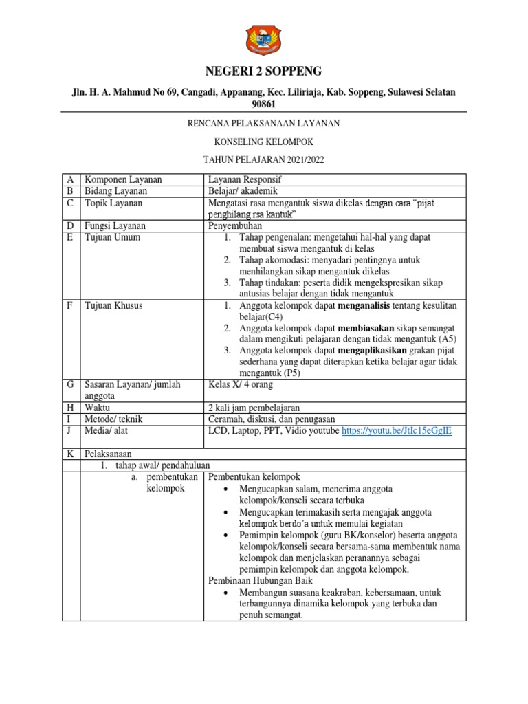RPL Konseling Kelompok (Tugas) | PDF