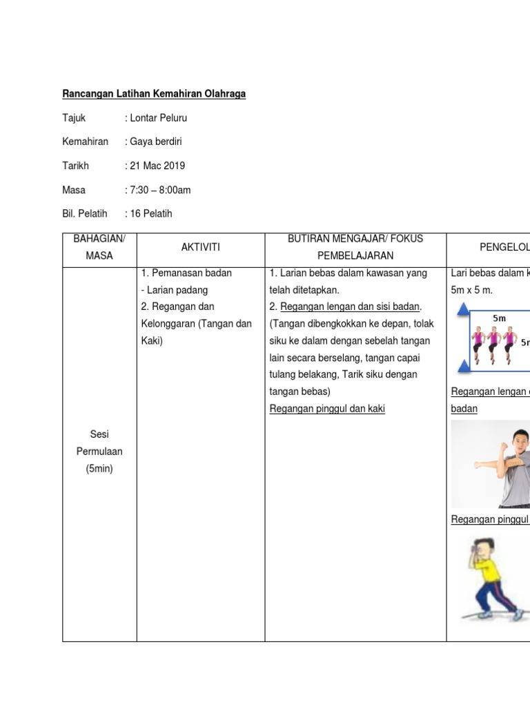 Dokumen - Tips Rancangan Latihan Kemahiran Olahraga | PDF