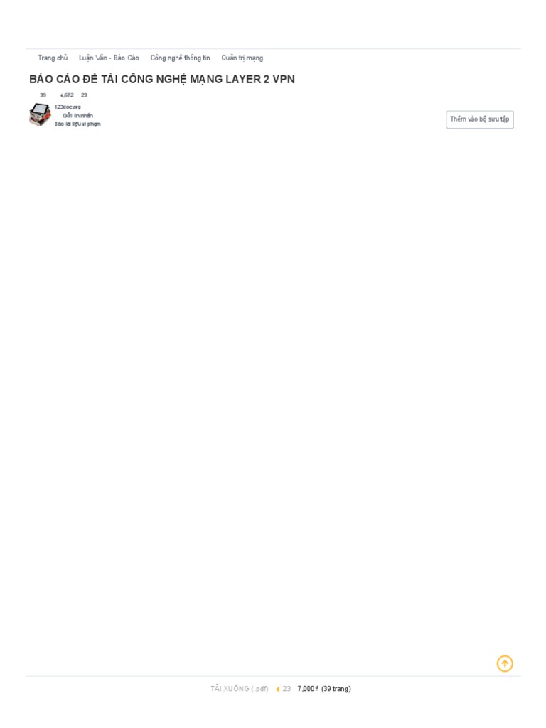 BÁO CÁO ĐỀ TÀI CÔNG NGHỆ MẠNG LAYER 2 VPN | PDF