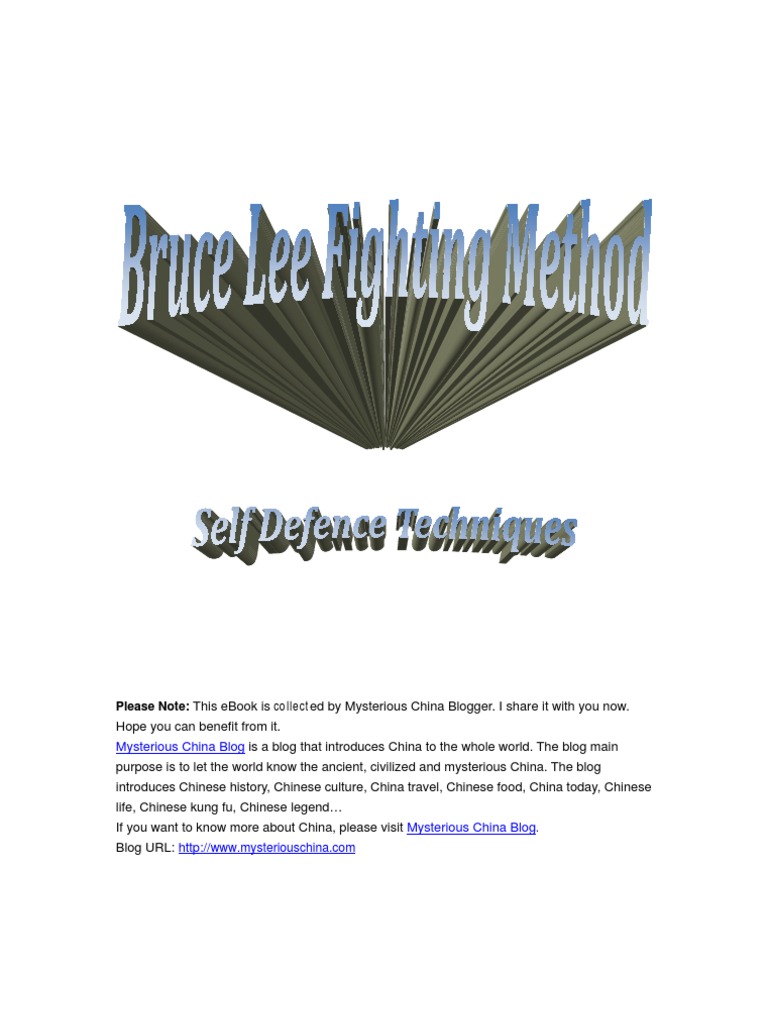 Bruce Lee Fighting Method 1 - Self Defence Techniques | PDF