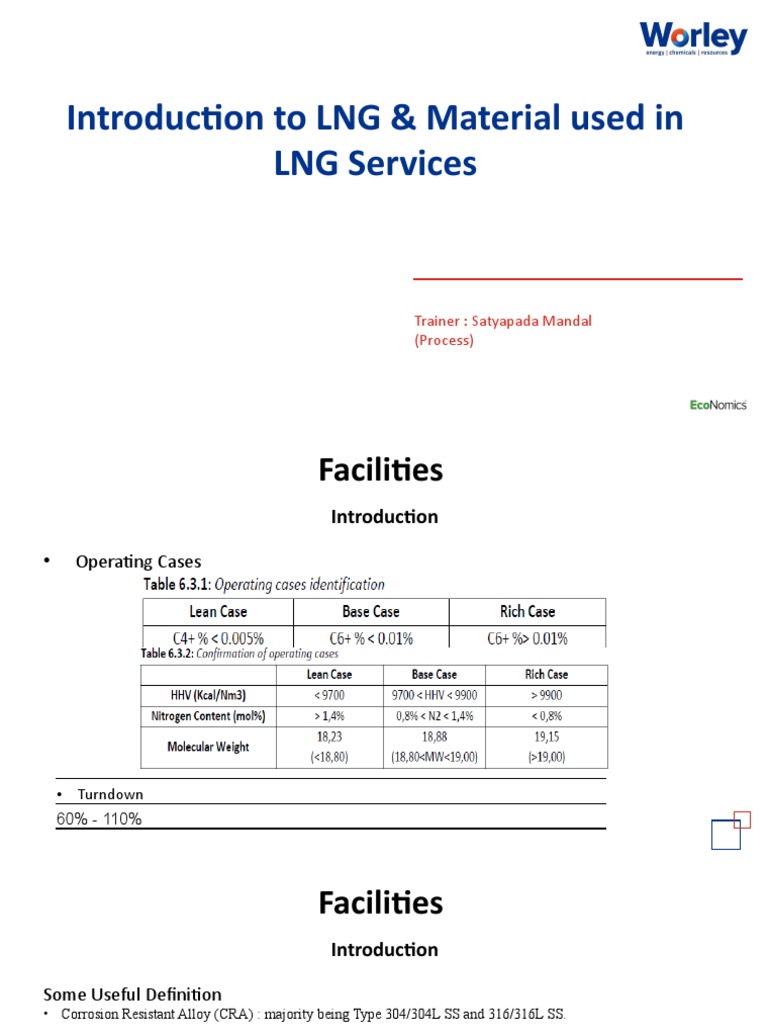 LNG Plant Process Overview and Materials | PDF | Natural Gas Processing ...