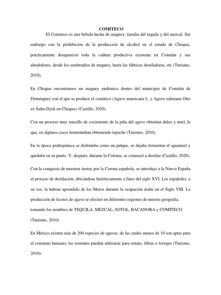Generalidades Del COMITECO | PDF | Bebidas alcohólicas | Bebida