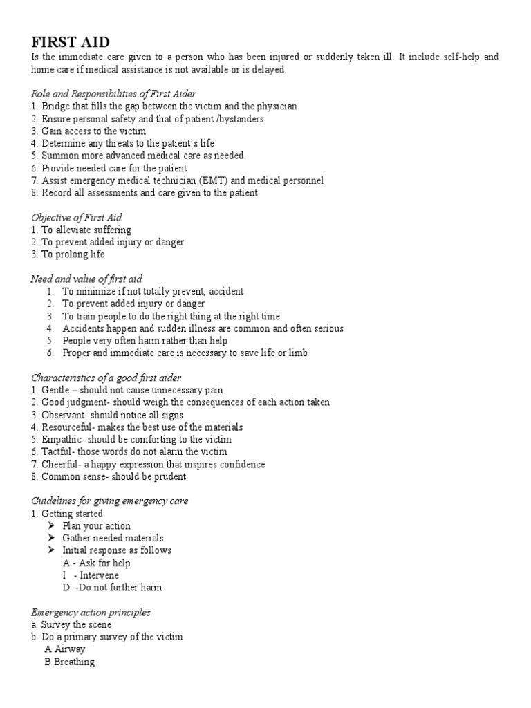 Module First Aid | PDF | Shock (Circulatory) | Burn