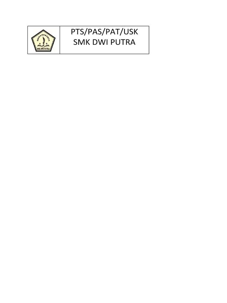 Contoh Stempel PTS | PDF