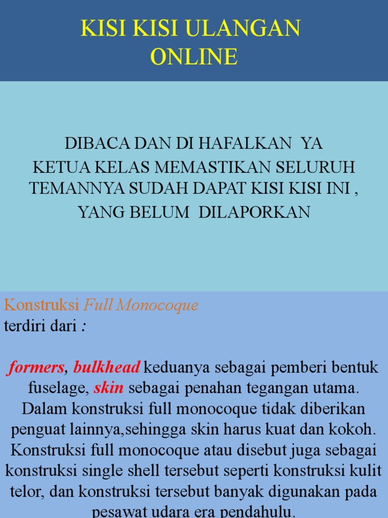 Kisi Kisi Ujian Online | PDF | Teknologi & Rekayasa