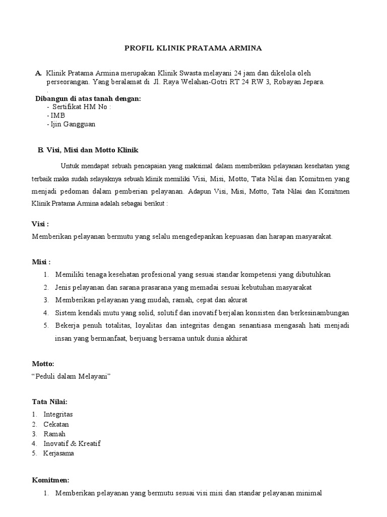 Contoh Form Klinik-Dikonversi | PDF