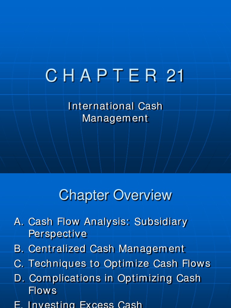 International Cash Management | PDF
