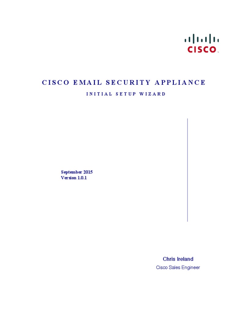 Guide to Configuring the Initial Setup Wizard for the Cisco Email ...