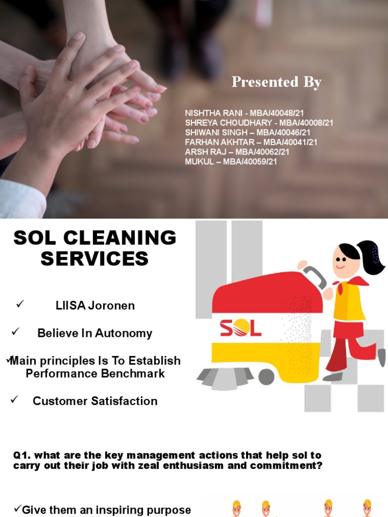 Sol Cleaning Services Introduction | PDF