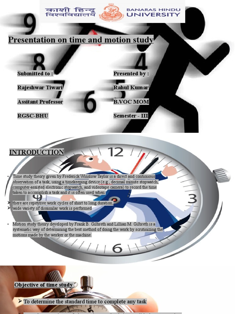 Time and Motion Study | PDF