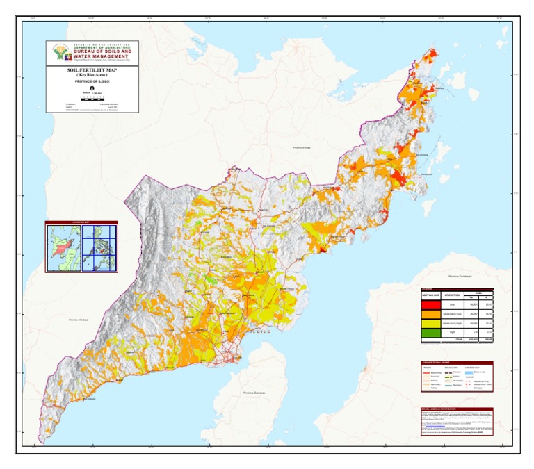 Soil Fertility Map: Bureau of Soils and Water Management | PDF | Earth ...
