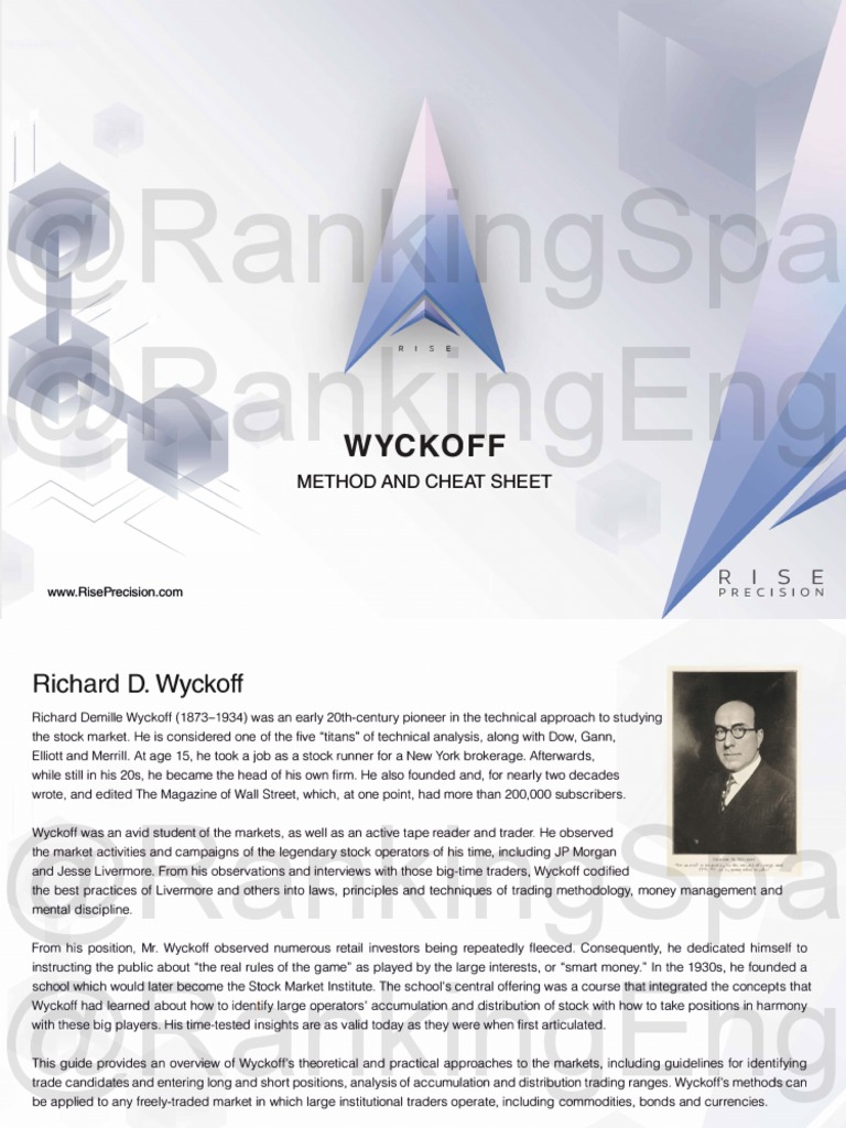 Wyckoff Method and Cheat Sheet | PDF | Technical Analysis | Economies
