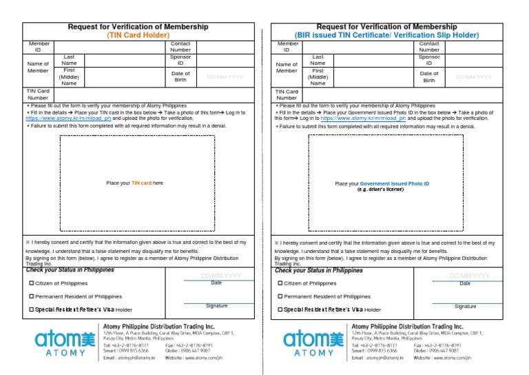 Verification of Membership - PH | PDF | Authentication | Access Control