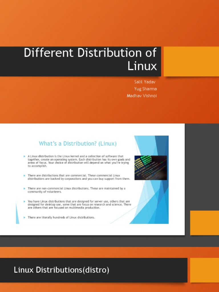 Different Distro of Linux | PDF | Linux Distribution | Linux