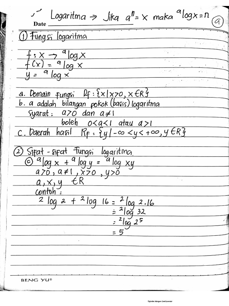 Materi Logaritma Pdf