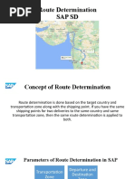 Route Determination in Sap SD | PDF | Logistics | Freight Transport