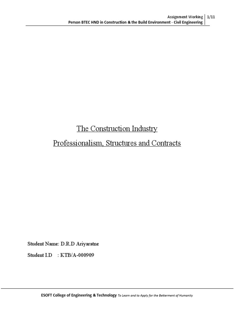 Assignment 1 (Final) | PDF | Employment | Engineering