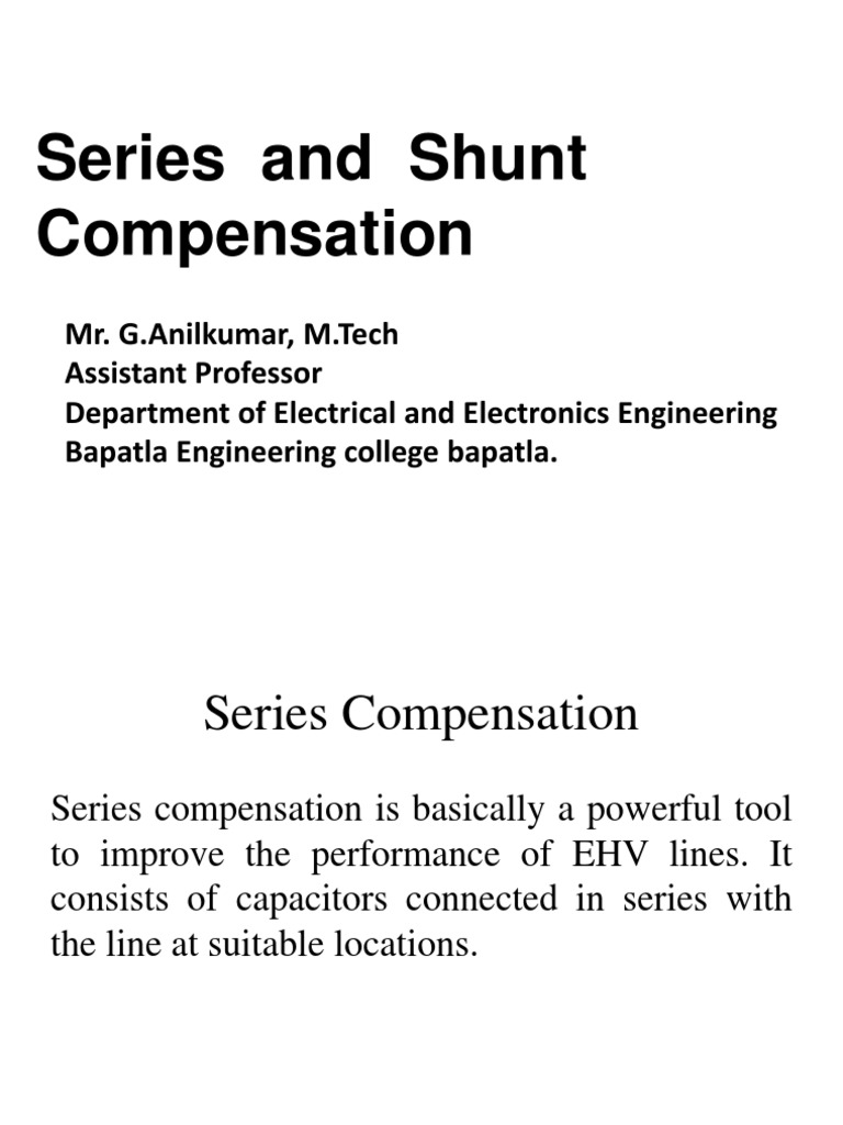 Series and Shunt Compensation | PDF | Ac Power | Capacitor