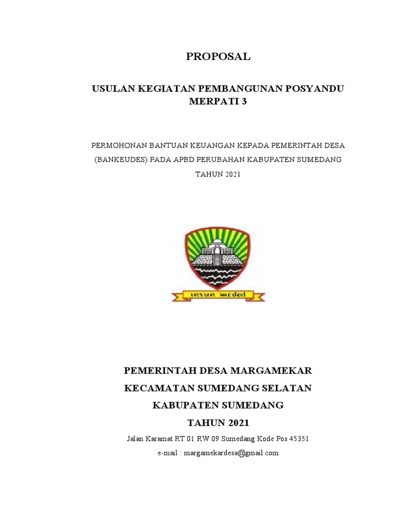 Proposal Posyandu | PDF