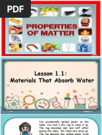 Grade 4 - Lesson 1 - PROPERTIES OF MATTER | PDF