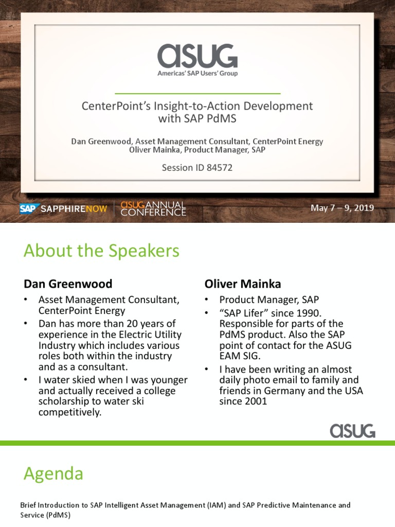 ASUG84572 - CenterPoints Insight-To-Action Development With SAP ...