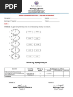 Grade 2 Math Activity Sheets Q1 Week 1 | PDF
