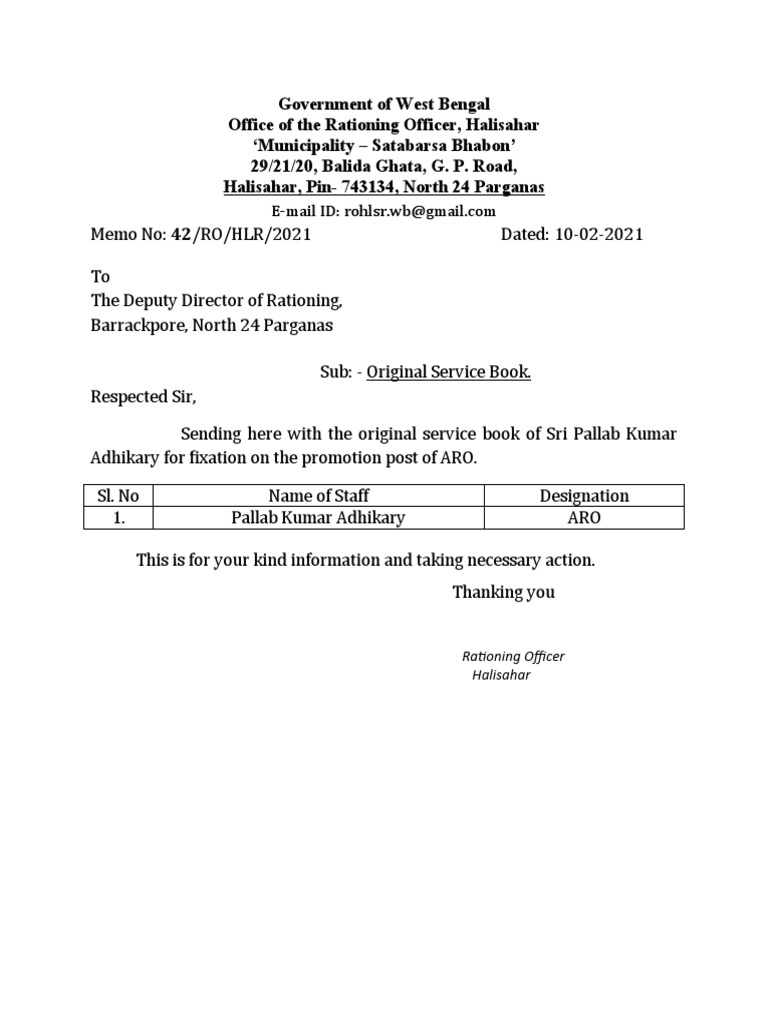 Forwarding Letter Service Book Sending | PDF