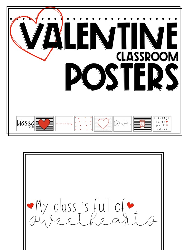 Posters Valentine: Classroom | PDF | Art