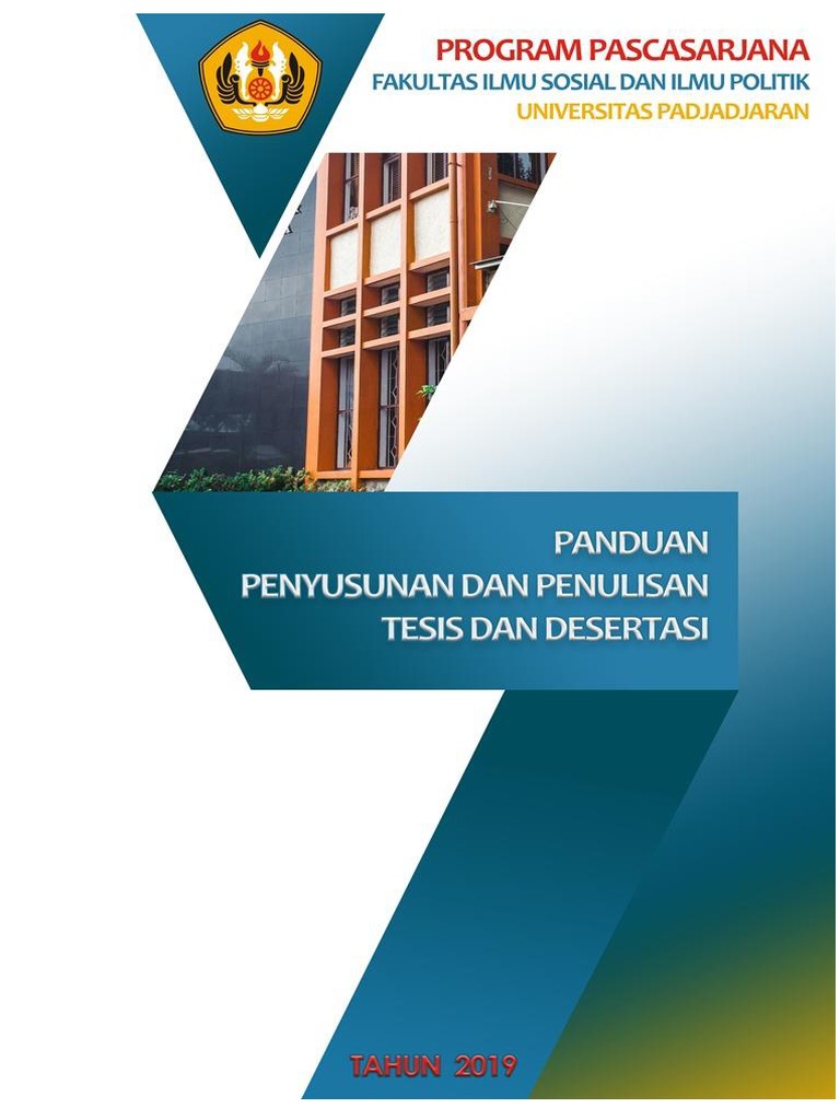 Panduan Penyusunan Dan Penulisan Tesis Dan Disertasi + Cover | PDF