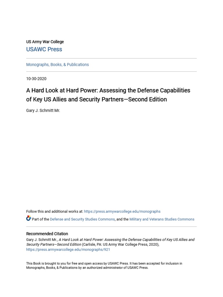 A Hard Look at Hard Power - Assessing The Defense Capabilities of | PDF ...