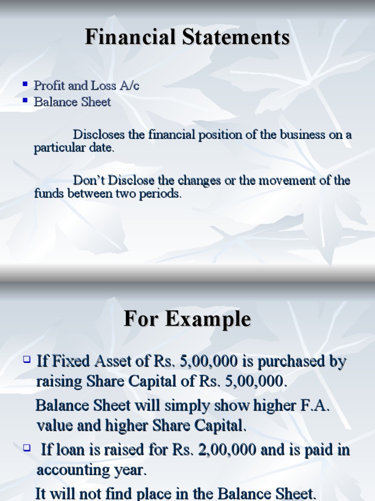 Analysis of Changes in Financial Position: A Fund Flow Statement for X ...