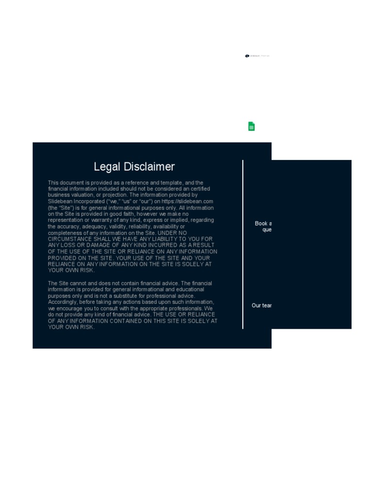 Slidebean Financial Model Template - Free v2.1 (Copy - Download To Edit ...