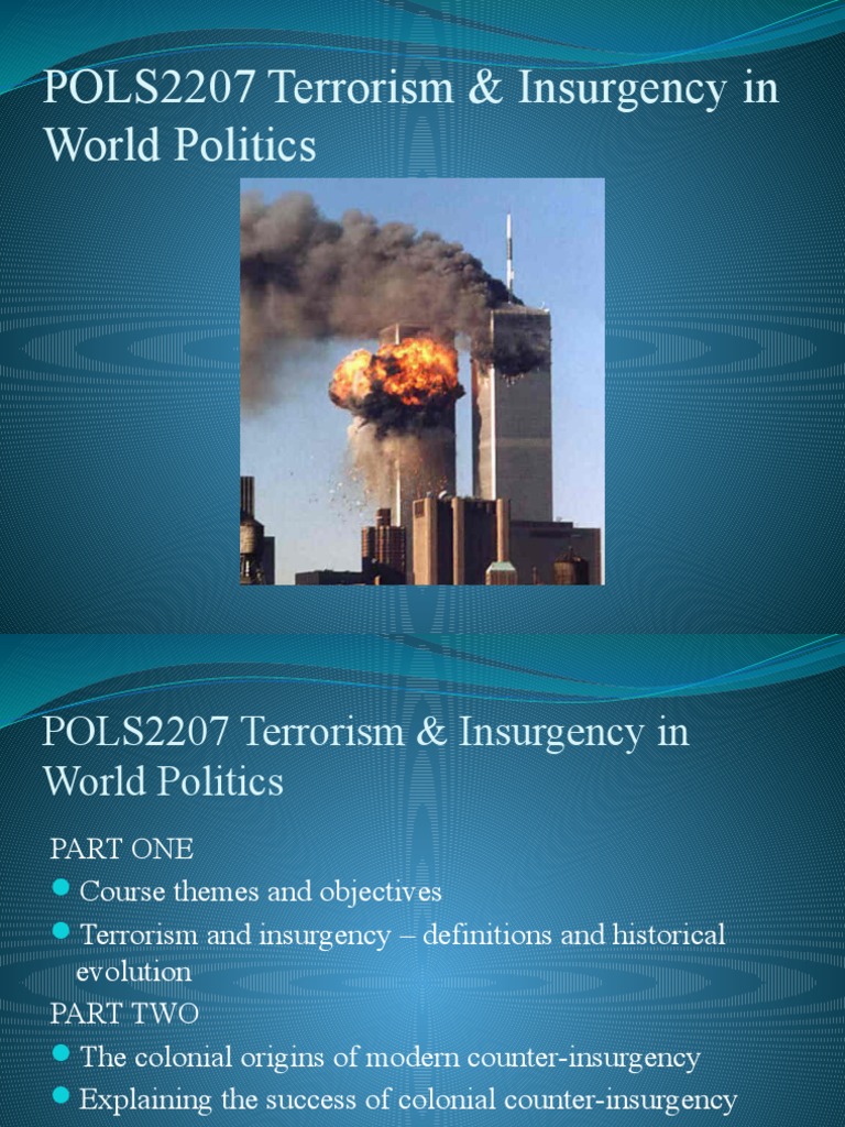 Terrorism & Insurgency: Course Overview | PDF | Insurgency | Guerrilla ...