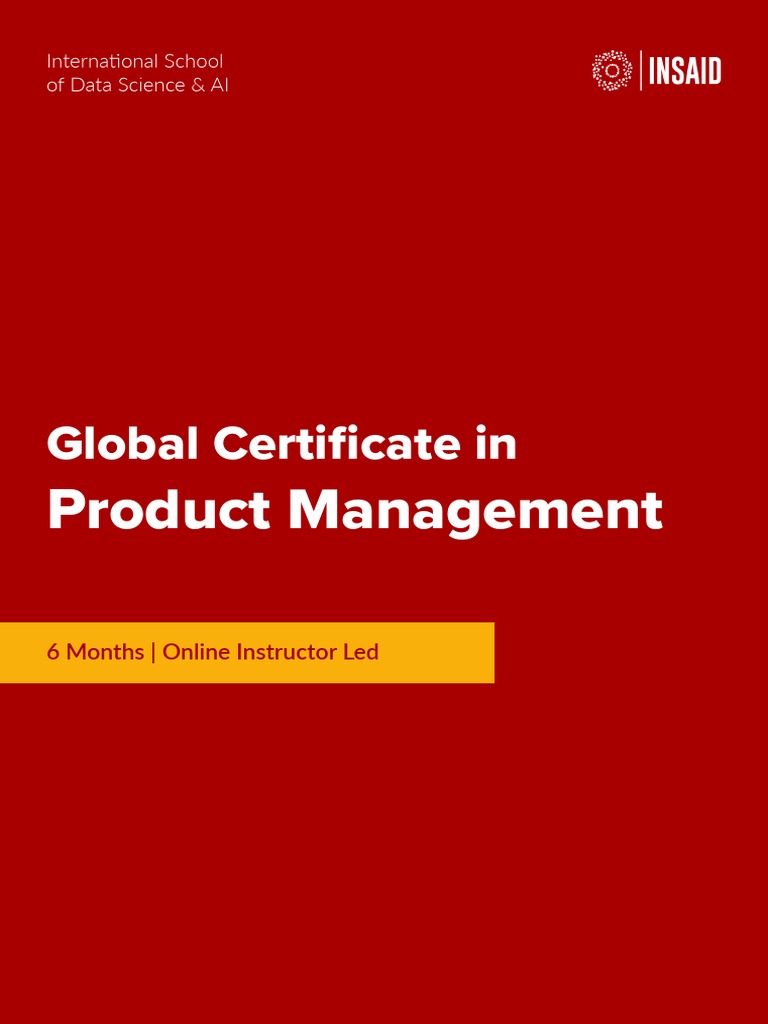 Global Certificate in Product Management | PDF | Analytics | Computing