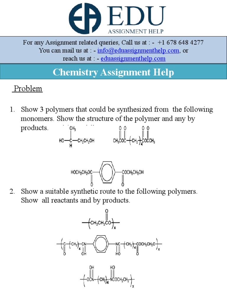 Chemistry Assignment Help | PDF