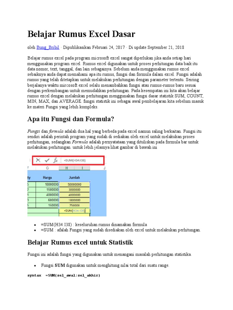 Edvance Excel Rumus Pdf
